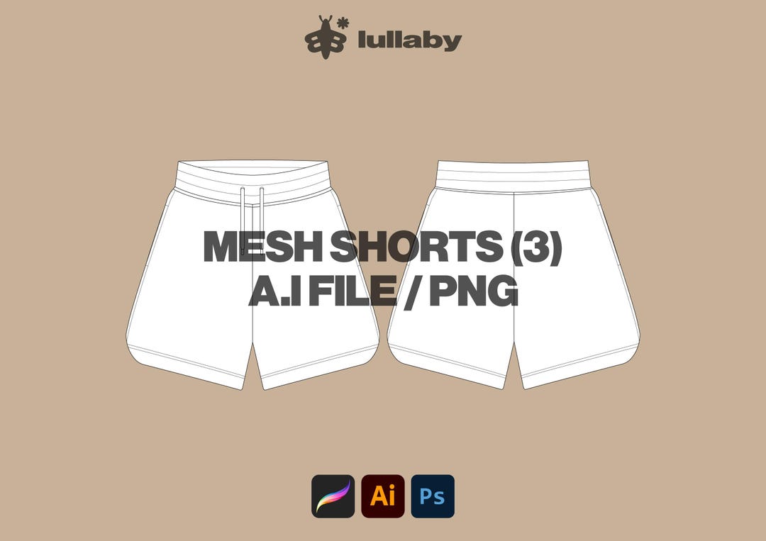 Mesh Shorts Template Streetwear Vector Shorts Basketball Shorts Tech ...
