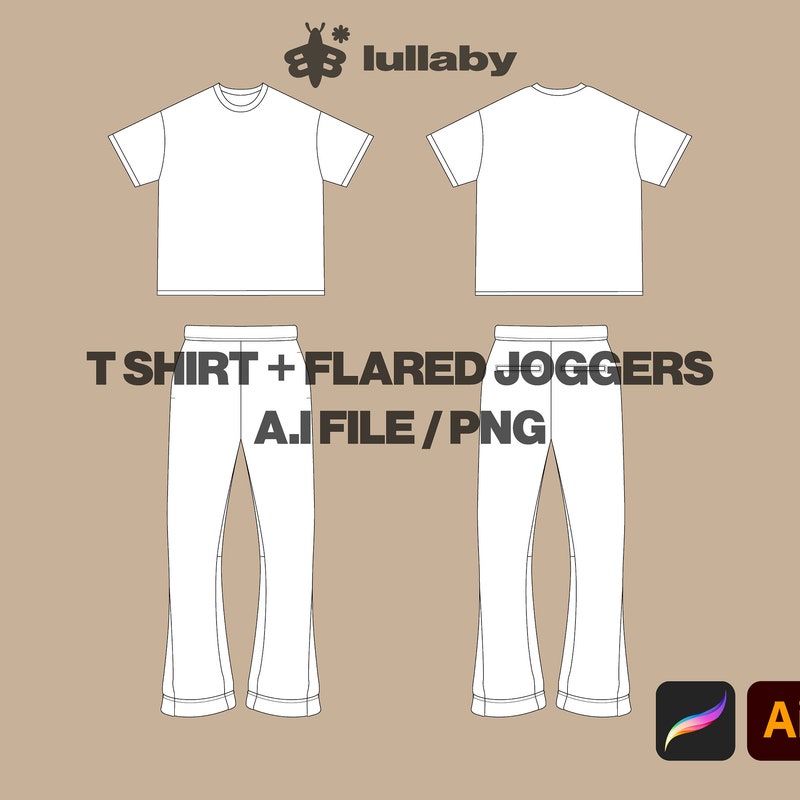 Flared Sweatpants Mockup - Etsy