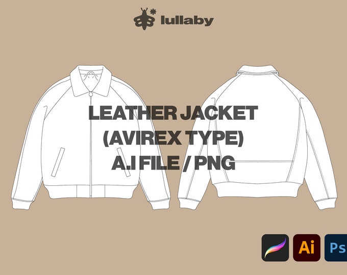 Leather Jacket Vector Mockup - Etsy UK