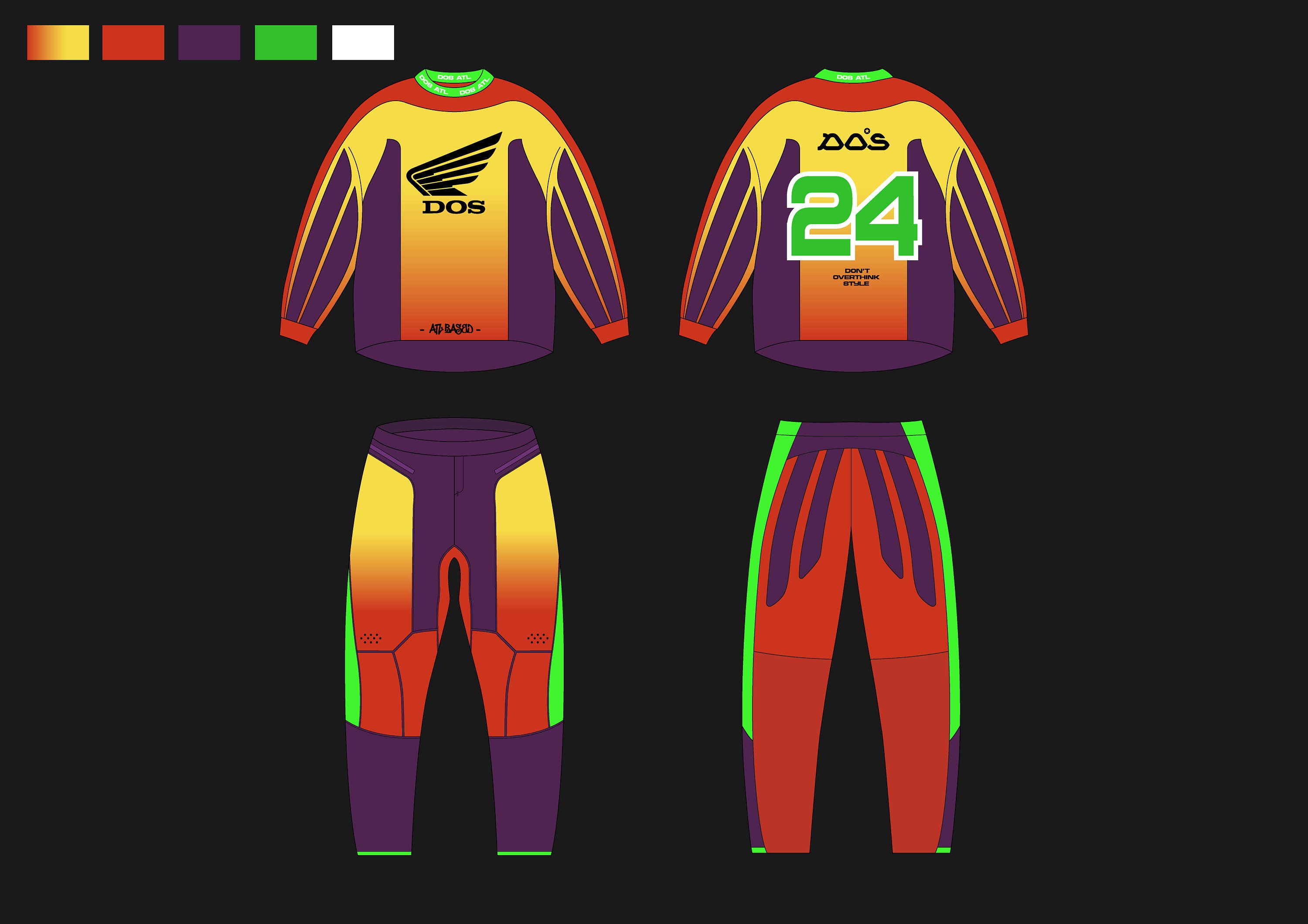 Streetwear Motocross Set Mockup Dirt Bike Mockup Longsleeve Vector ...