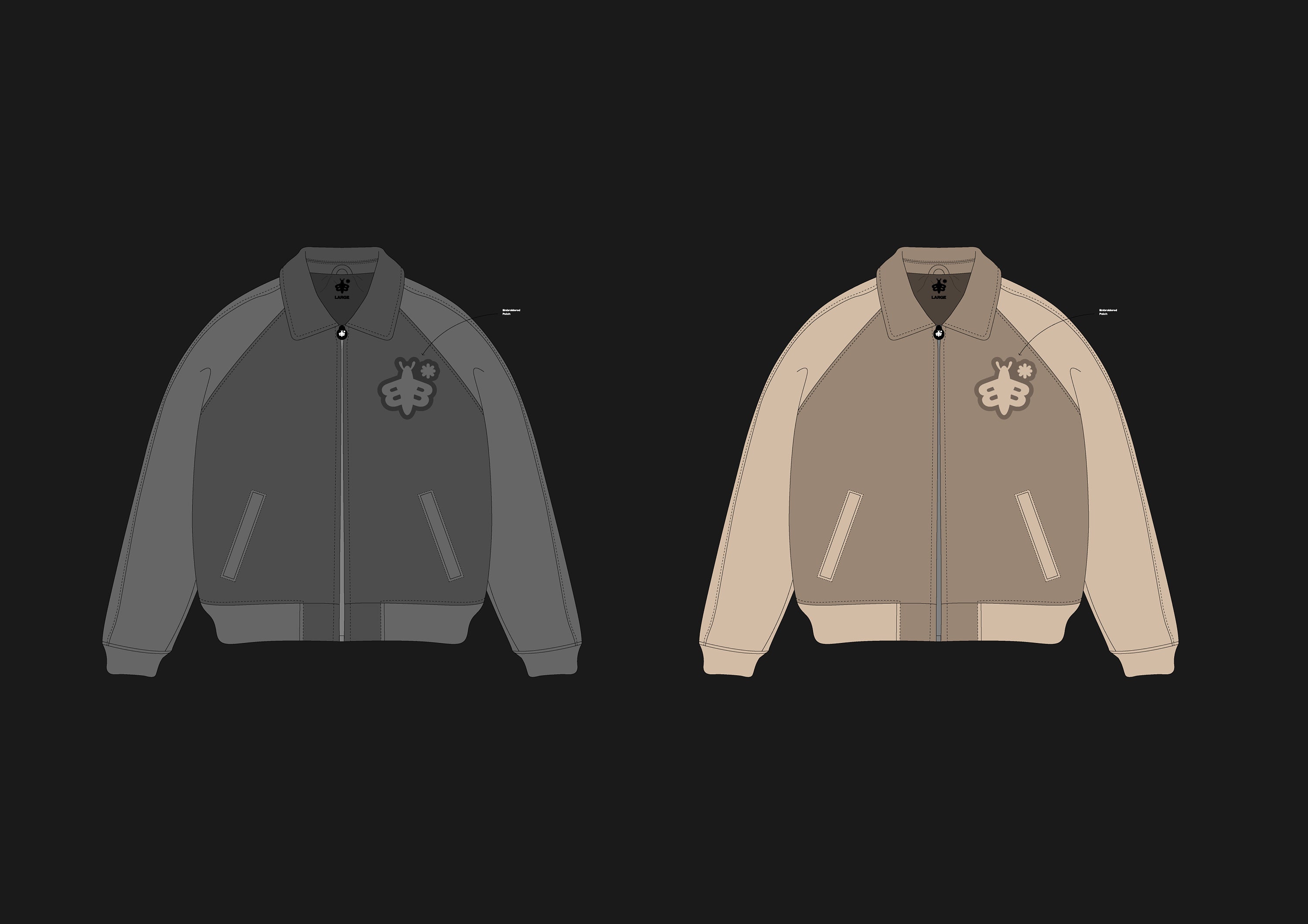 Streetwear Leather Jacket (avirex) Vector Adobe Illustrator, Procreate ...