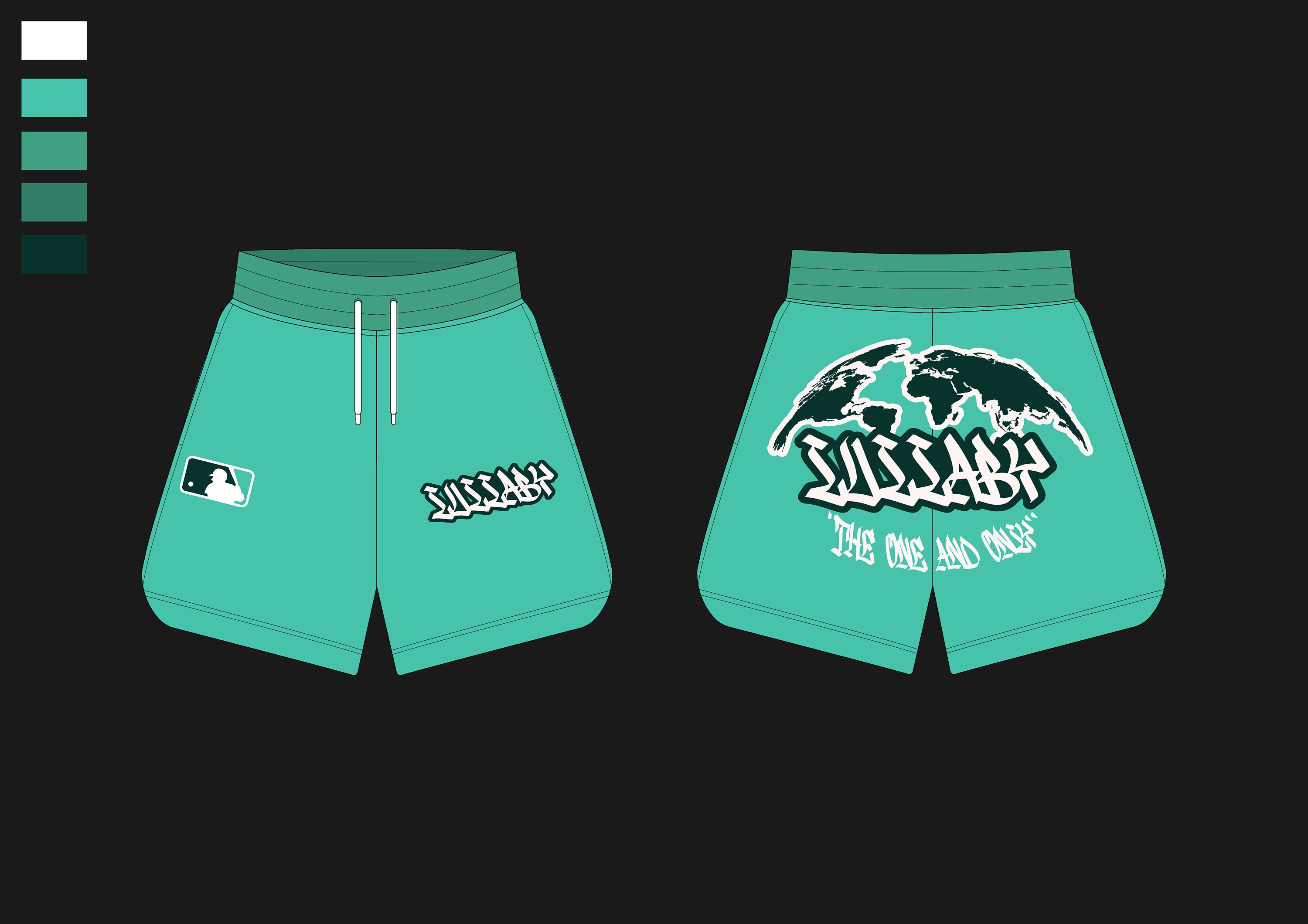 Mesh Shorts Template Bundle Shorts Tech Pack Streetwear Vector Template ...