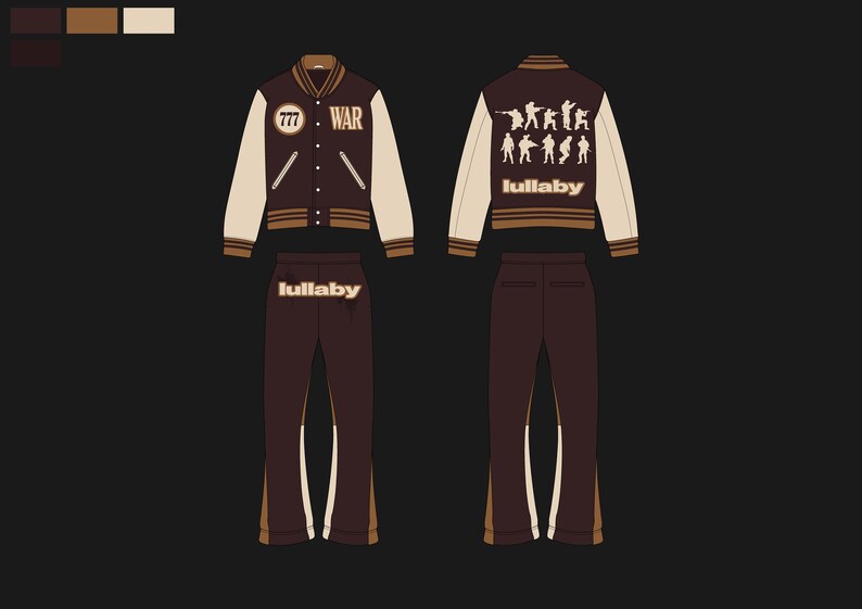 Streetwear Vector Varsity Jacket Template Jacket Mockup - Etsy