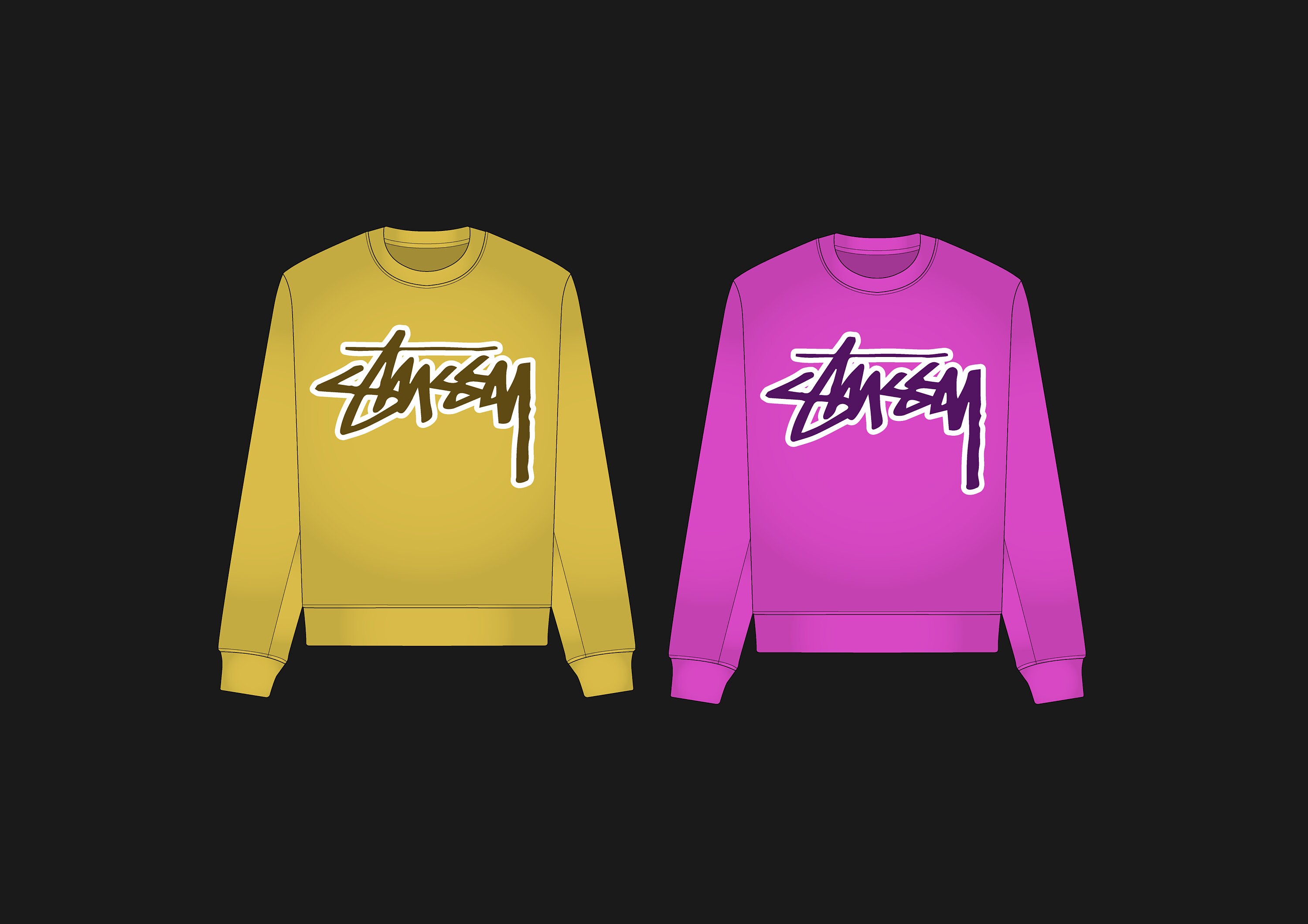 Streetwear Template Crewneck Mockup Sweatshirt Tech Pack Streetwear ...