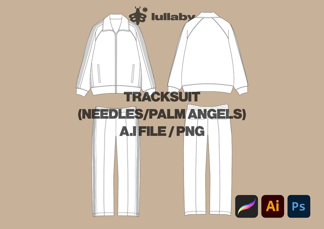 Tracksuit Template Streetwear Vector Jacket Mockup Joggers Vector Tech ...