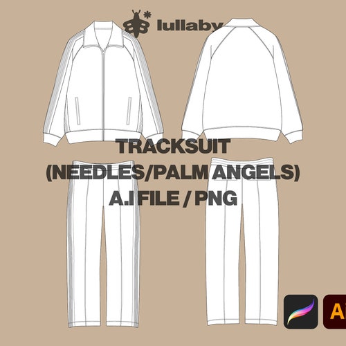 Tracksuit Template Streetwear Vector Jacket Mockup Joggers - Etsy