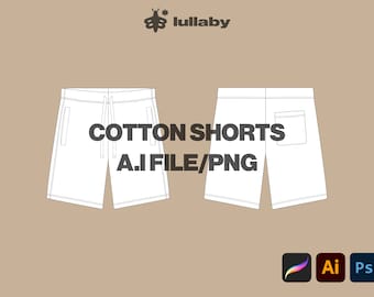 Jeans Shorts Template Jorts Tech Pack Streetwear Vector Template ...