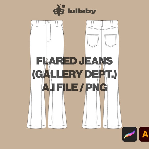 Flared Sweatpants Mockup - Etsy