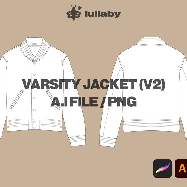 Varsity Jacket Pattern - Etsy