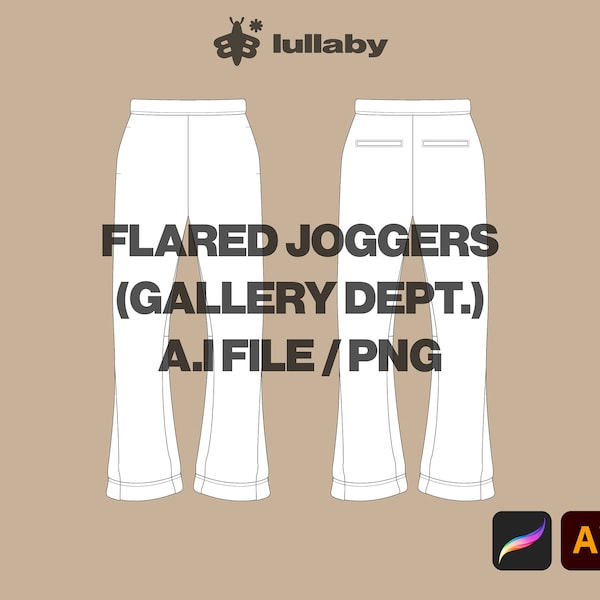 Flare Sweats Mockup - Etsy