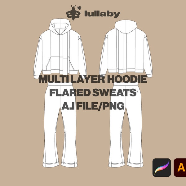 Flared Sweatpants Mockup Etsy