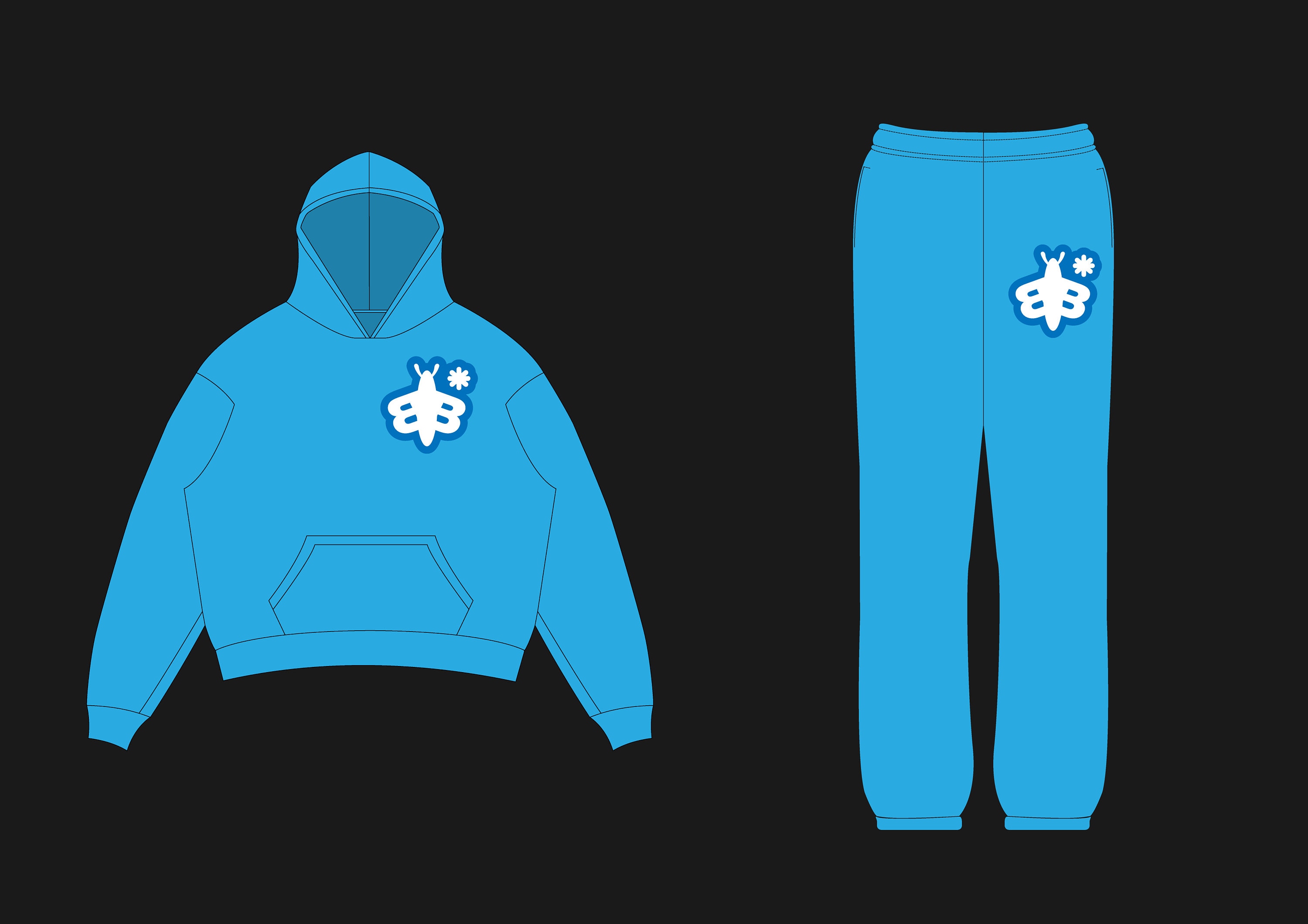 Streetwear Oversize Tracksuit Pack Mockup Vector Adobe Illustrator ...