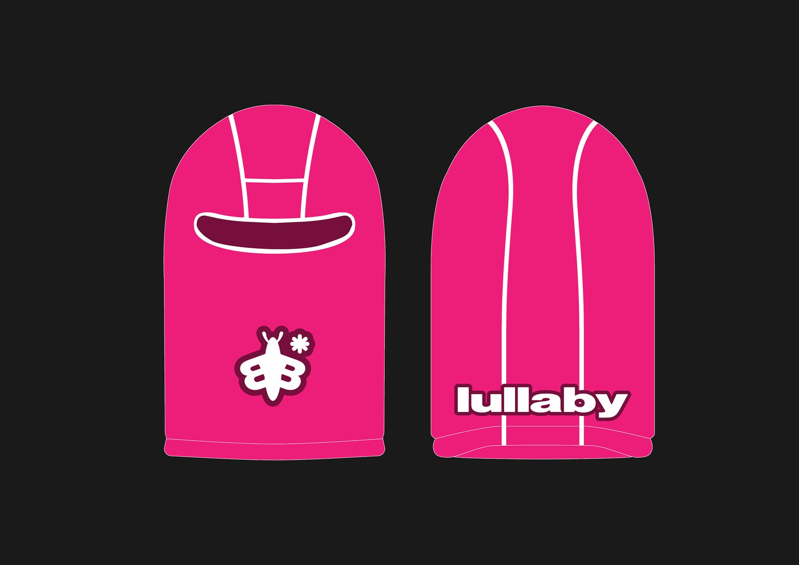 Streetwear Balaclava Vector Mockup Template Adobe Illustrator File ...