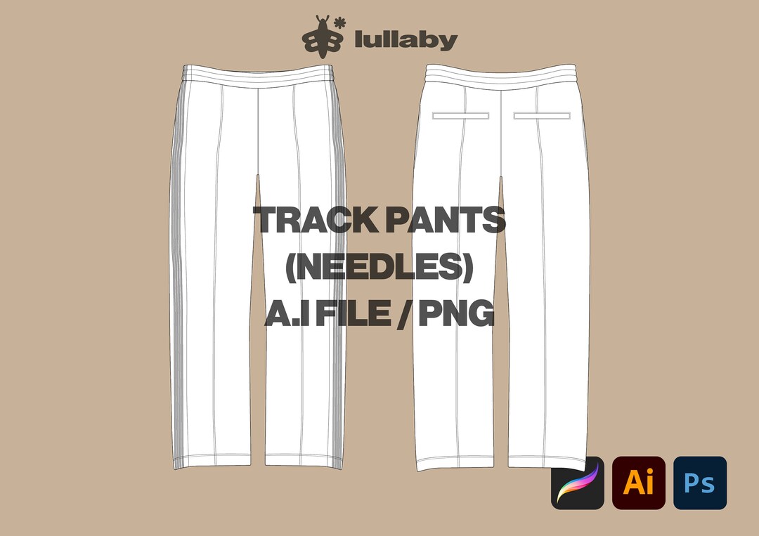 Streetwear Vector Track Pants Joggers Vector Tech Pack Illustrator ...