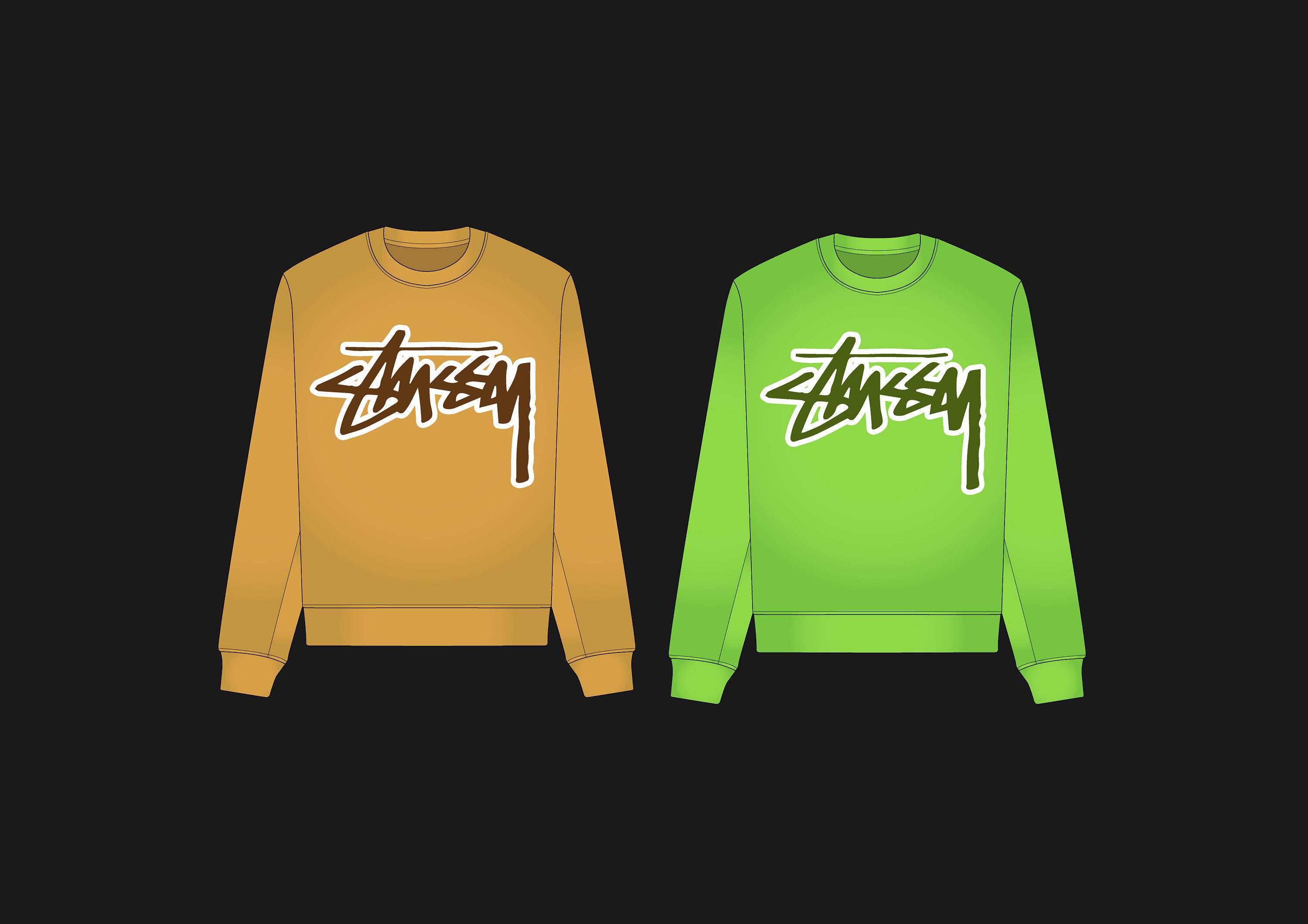 Streetwear Template Crewneck Mockup Sweatshirt Tech Pack Streetwear ...