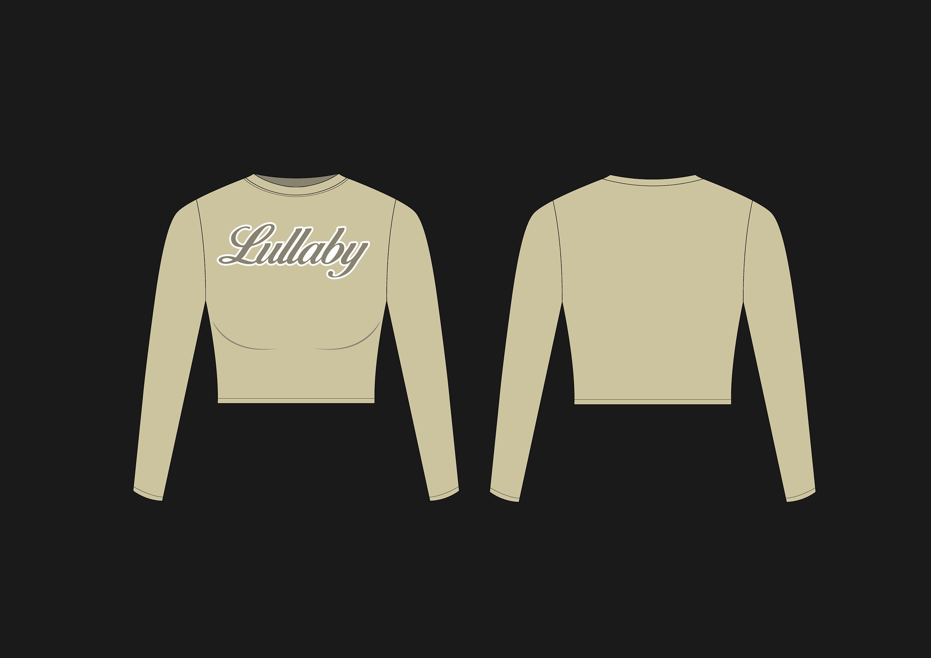 Crop Tee Template Longsleeve Vector Template Illustrator Mockup ...