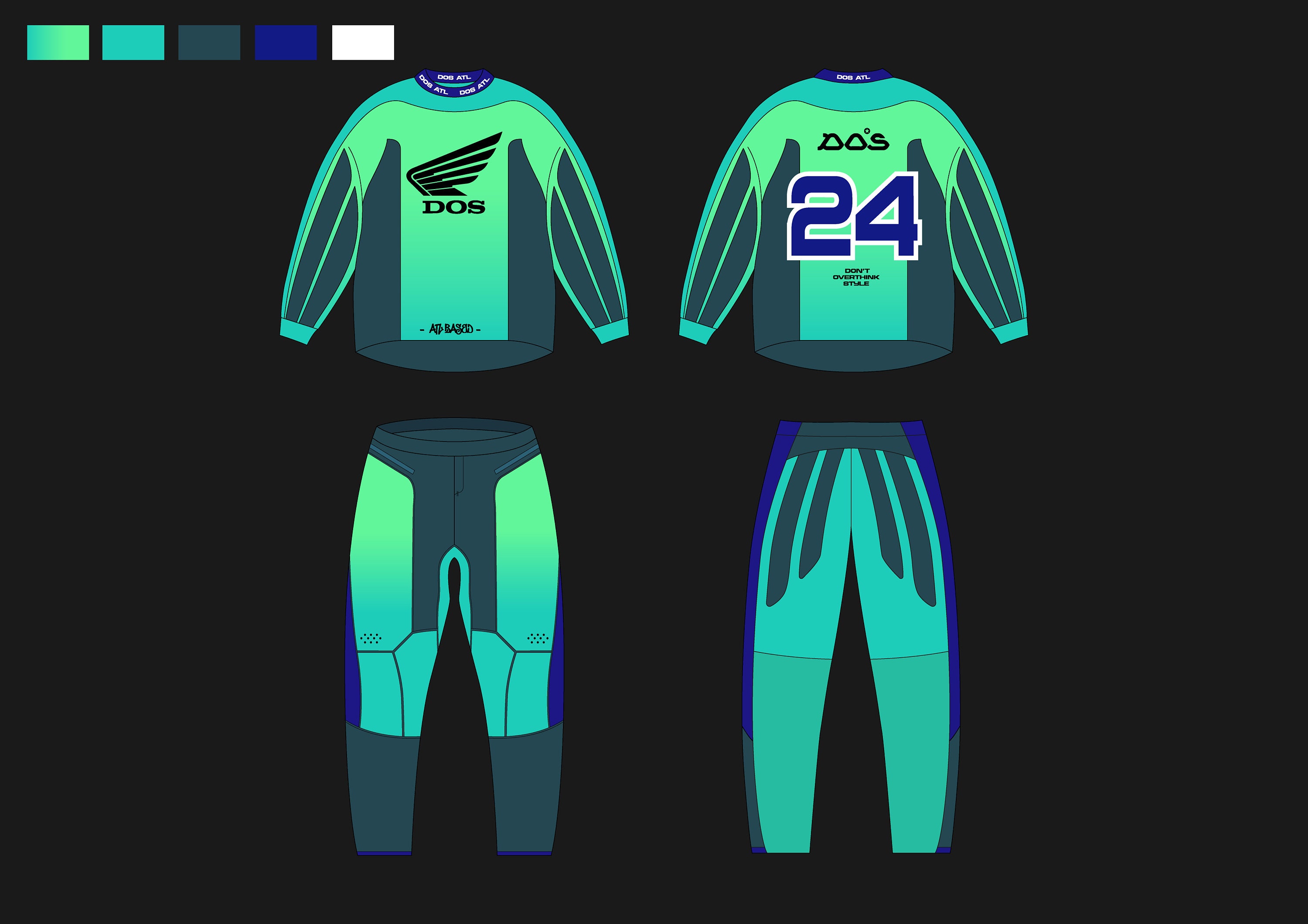 Streetwear Motocross Set Mockup Dirt Bike Mockup Longsleeve Vector ...