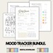 Mood Tracker Growth Mindset Self Care Worksheet Personal - Etsy