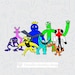 Roblox-inspired Rainbow Friends Characters PNG Digital Download: Ideal ...