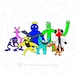 Roblox-inspired Rainbow Friends Characters PNG Digital Download: Ideal ...