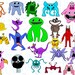 Roblox-inspired Rainbow Friends Characters PNG Digital Download: Ideal ...