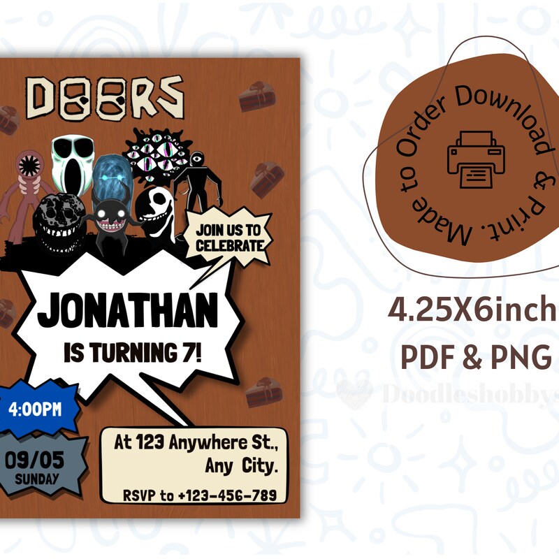 Door Invitation - Etsy