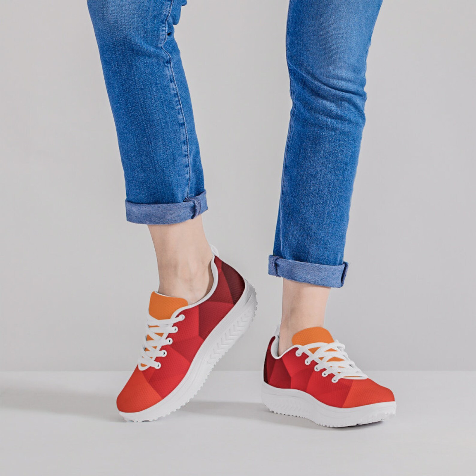 Custom Women's Mesh Platform Shoes - Etsy