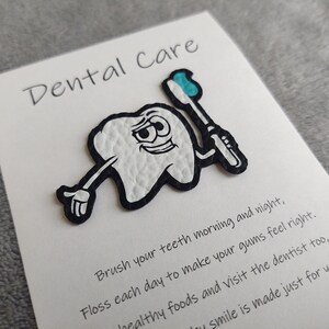 Tooth Dental Care Pocket Hug. A Token to Remind Your Child to Take Care of Their Teeth ...