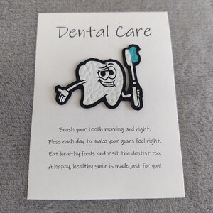 Tooth Dental Care Pocket Hug. A Token to Remind Your Child to Take Care of Their Teeth ...