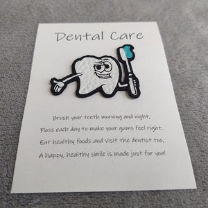 Tooth Dental Care Pocket Hug. A Token to Remind Your Child to Take Care of Their Teeth ...