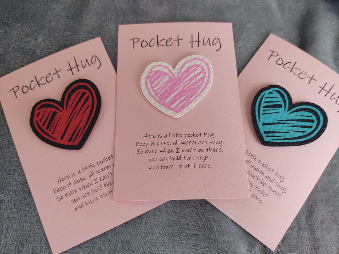 Scribble Heart Pocket Hug. Token of Love, Support, and Encouragement. Gift for Stress and ...