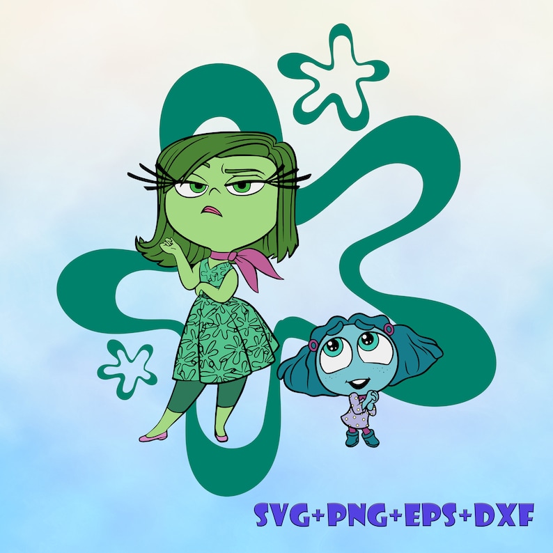 Inside Out 2 Emociones Disgusto y envidia SVG, Inside Out 2, Mental ...