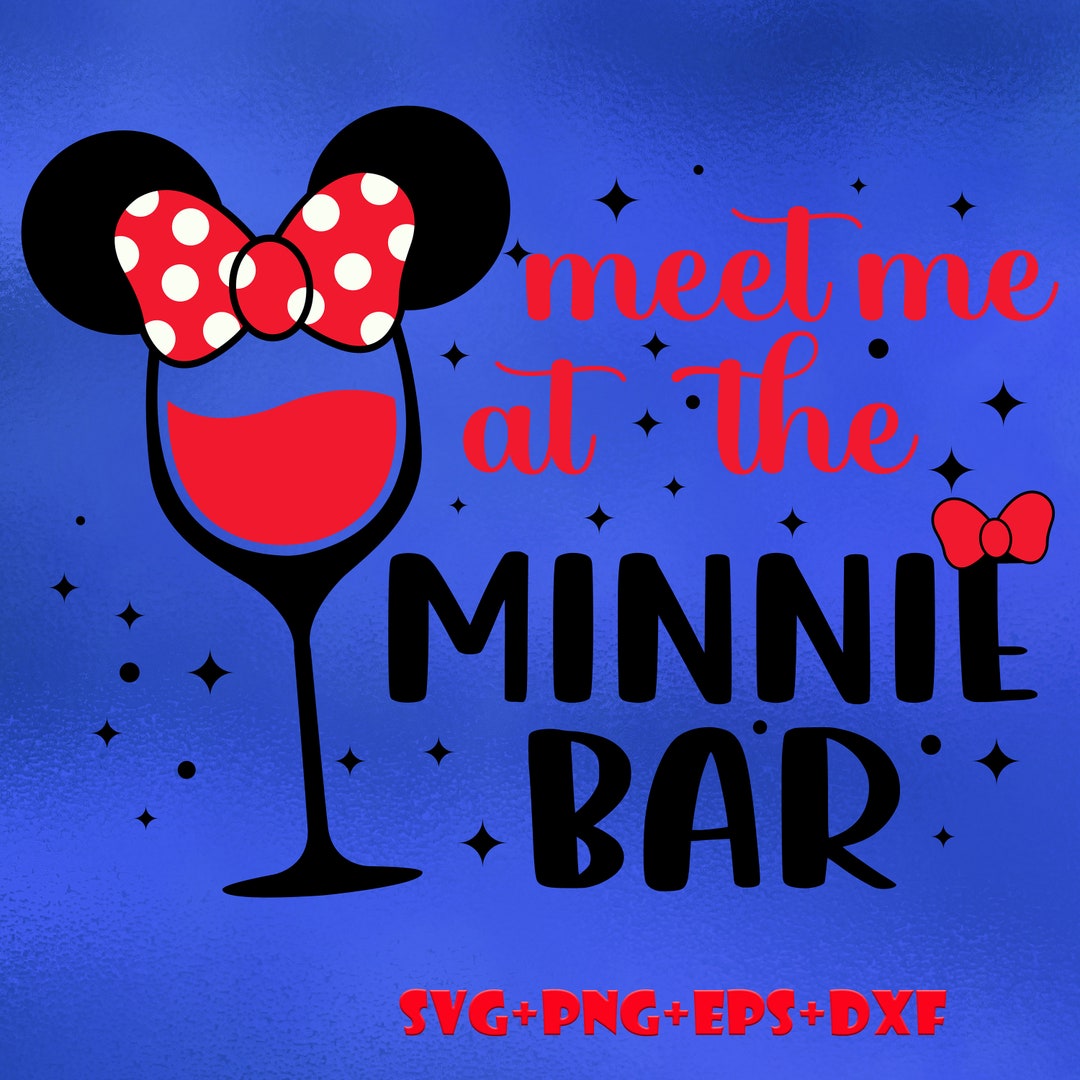 Meet Me at the Minnie Bar SVG PNG Bundle Images Set - Etsy