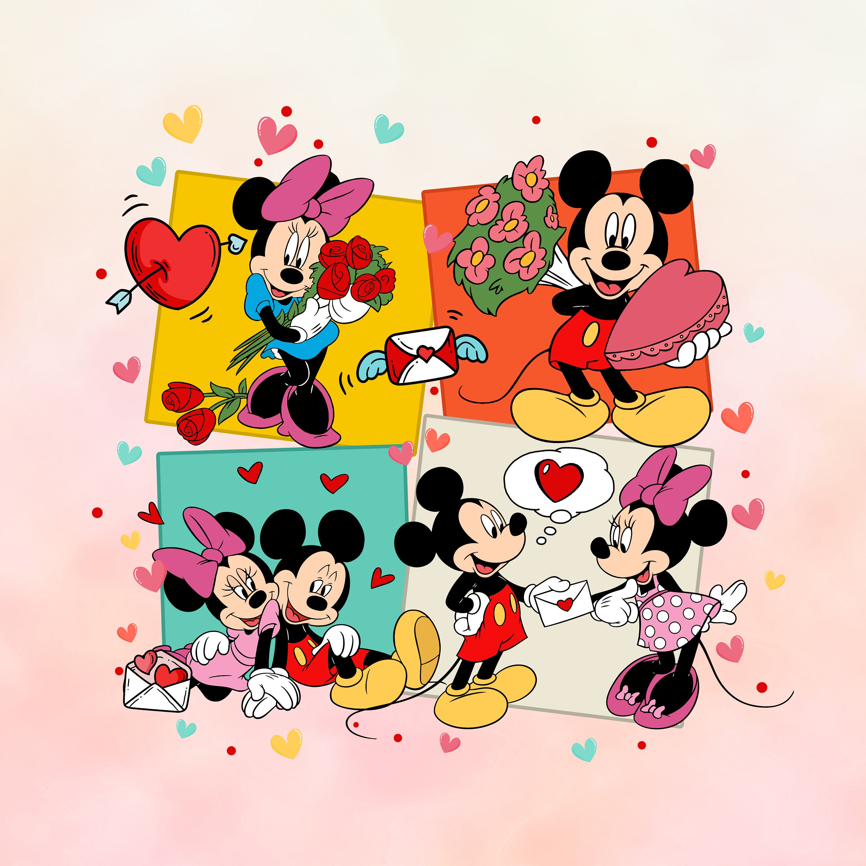 Valentine Mouse Doodle PNG, Mouse Love Png, Mouse Valentines Png ...