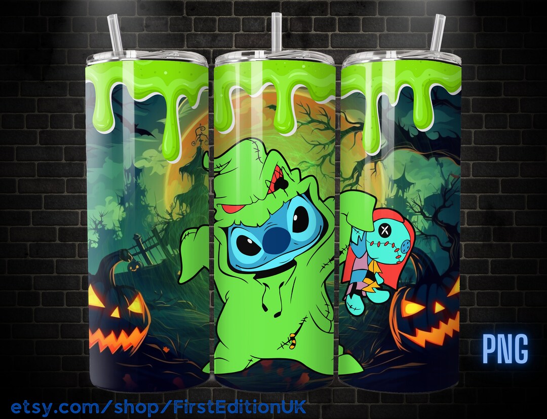 Stitch as OOGIE BOOGIE Halloween Horror Skinny Tumbler Design PNG ...