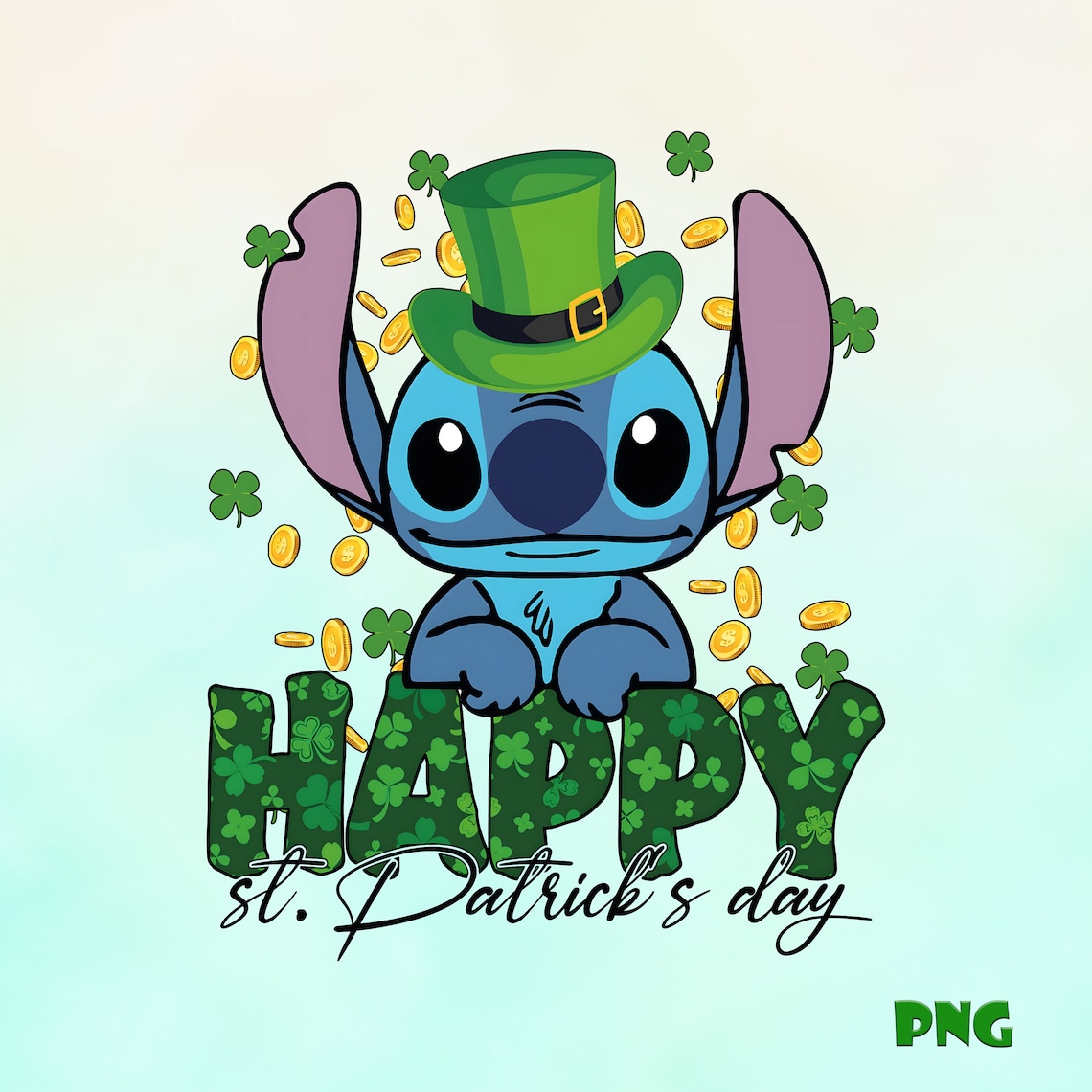 Happy St.patrick Day Stitch SVG, Lucky Shamrock SVG, Paddy Stitch ...