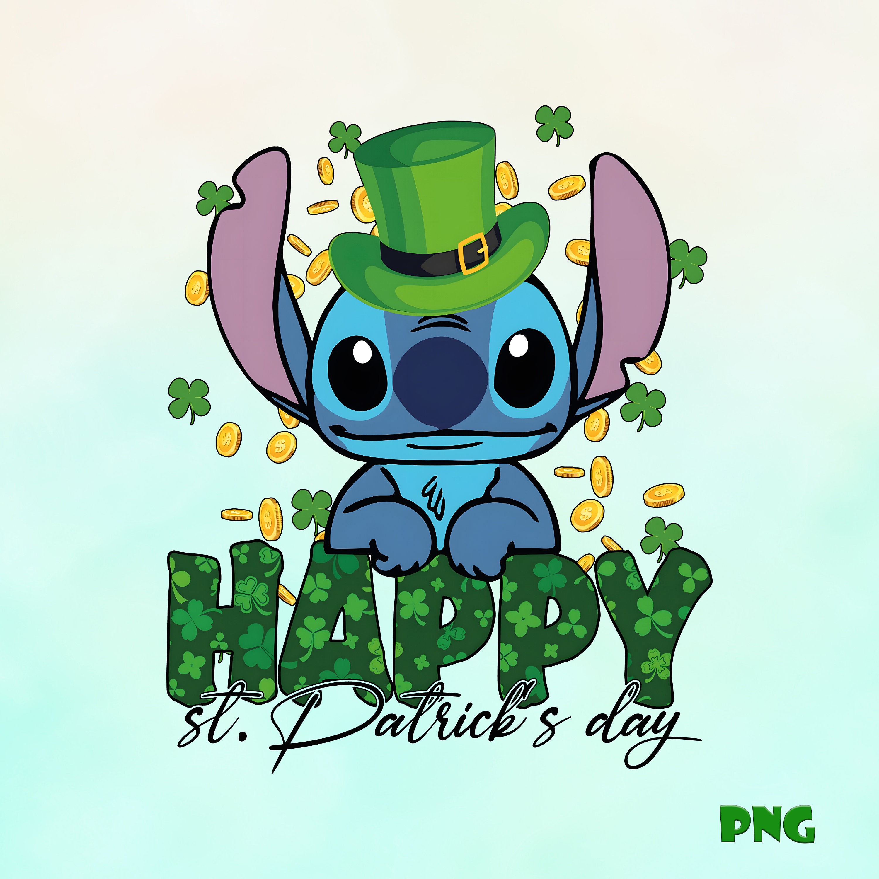 Happy St Patrick Day Stitch Svg Lucky Shamrock Svg Paddy Stitch