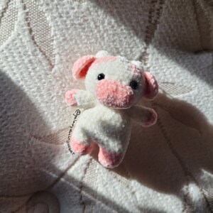 Mini Moo Cow Crochet Cute Plush Keychains Plushie Cute Gifts for ...