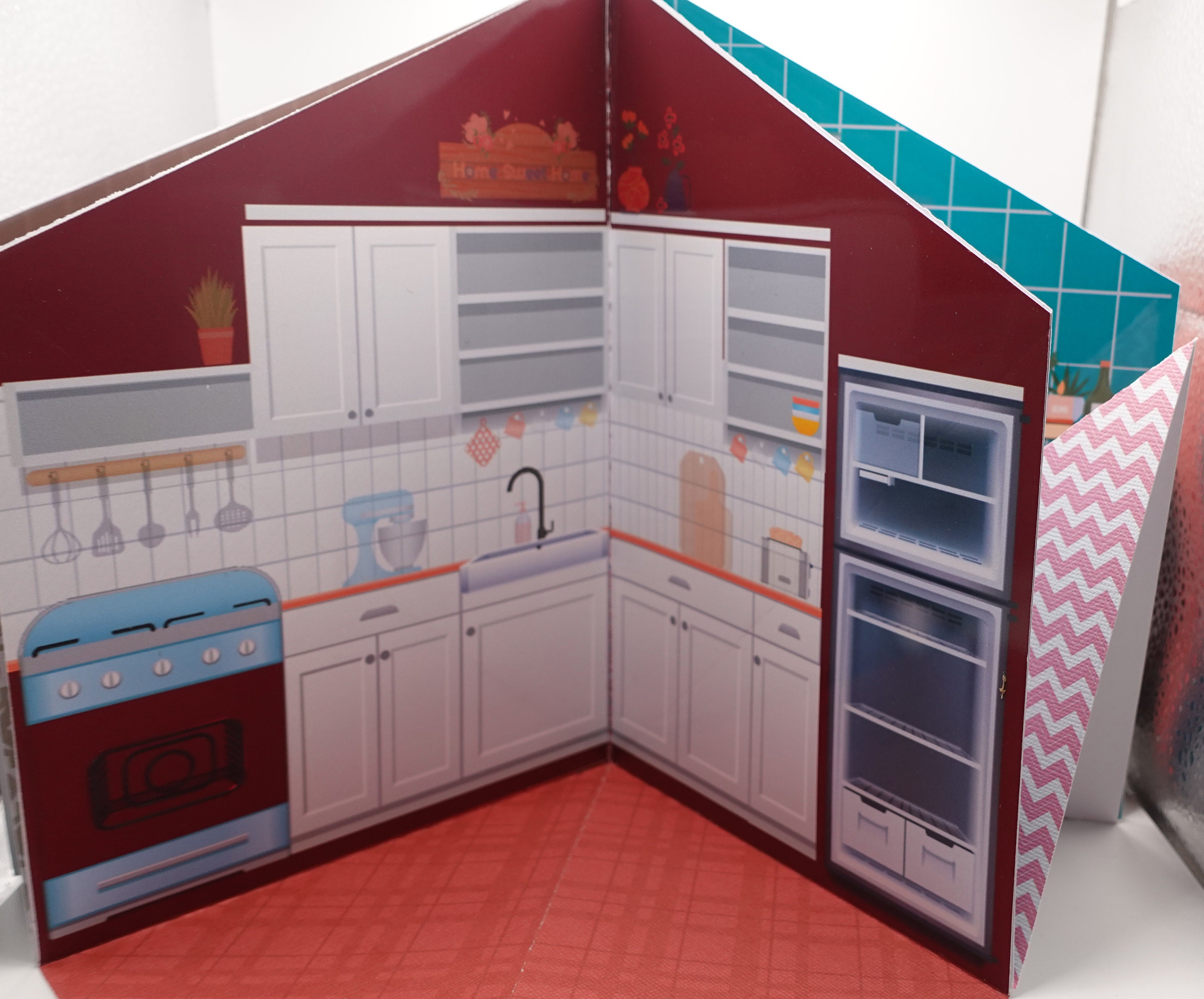 Paper Doll House Printable Paper Doll Busy Book Quiet Book Cut and File ...