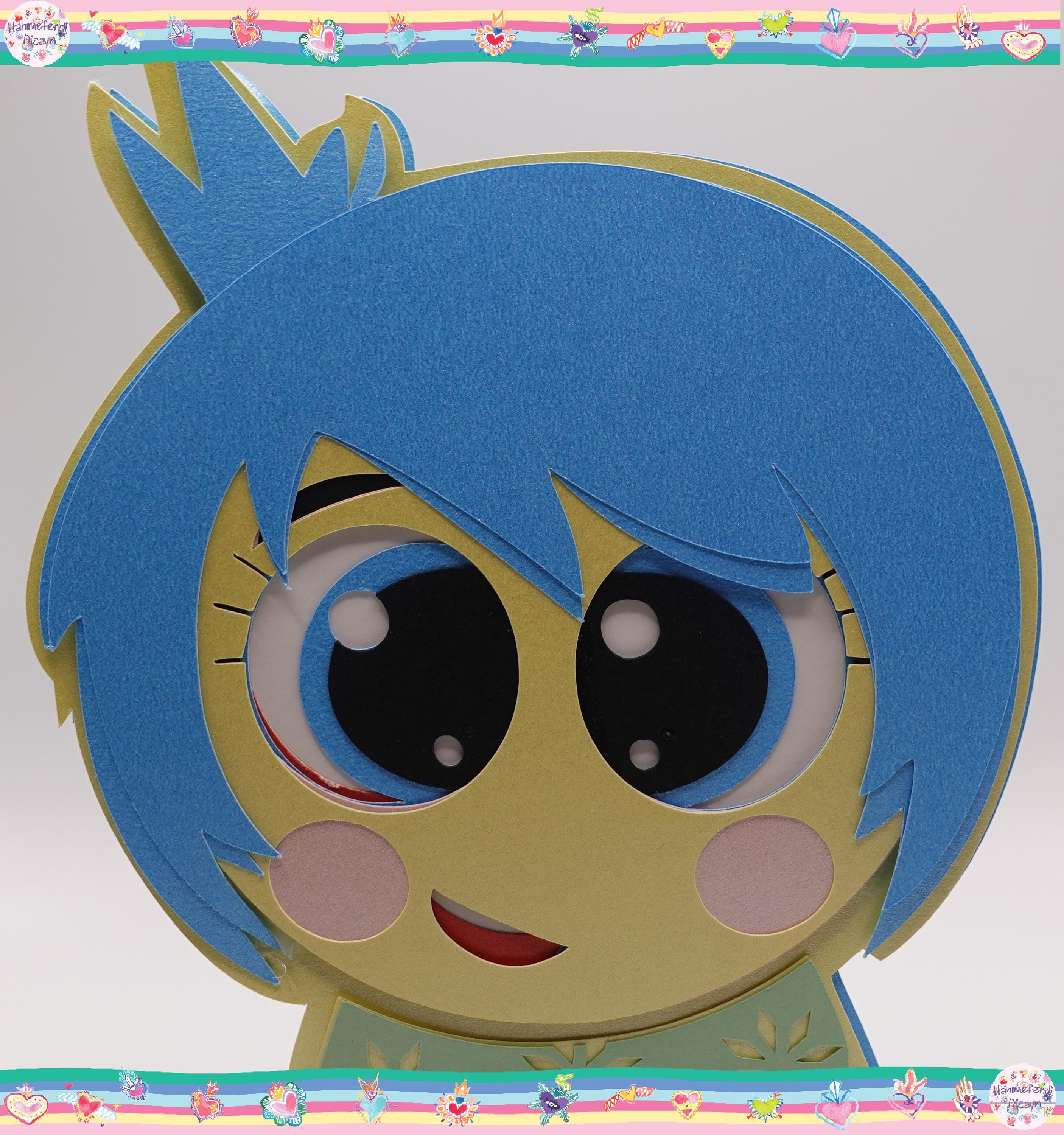 DIGITAL File Joy - Emotions Candy Holder JOY / Dome Size 8cm/ SVG / Png ...