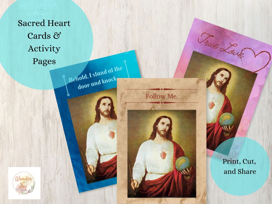 Valentine Card for Kids Activity Pages Catholic Holy Cards Catholic ...