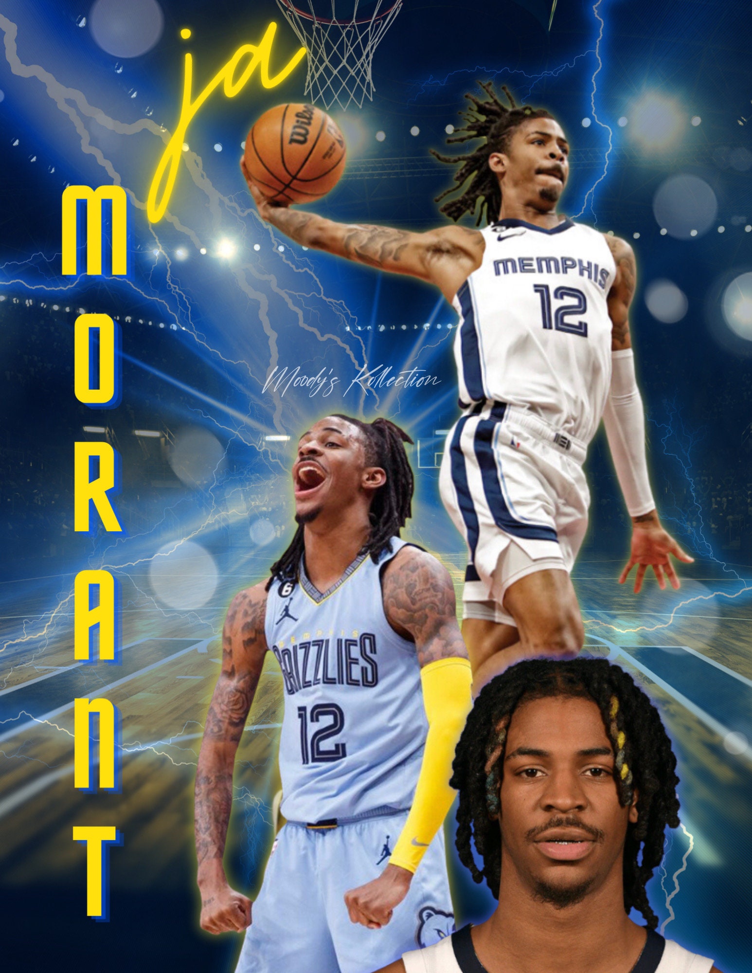 Ja Morant PNG File Moody’s Custom Design Tshirt Tumblers Hoodies Art ...