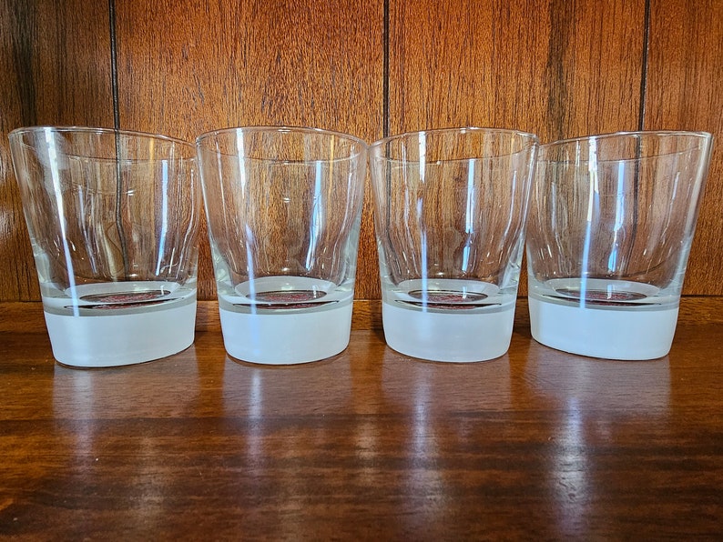 4 Smirnoff Vodka Glasses With Frosted Weighted Base - Etsy