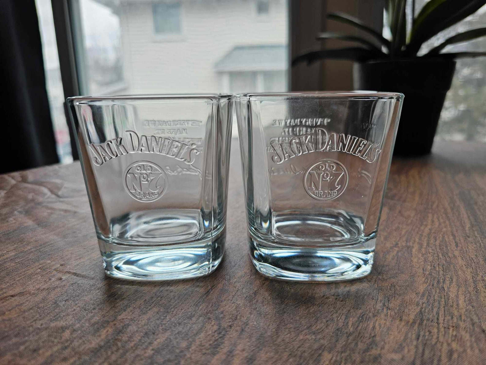 Jack Daniels Old No. 7 Embossed Whiskey Square Glasses - Etsy