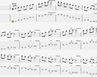 A Minor Pentatonic Guitar Scale Exercises Set 4 - Etsy