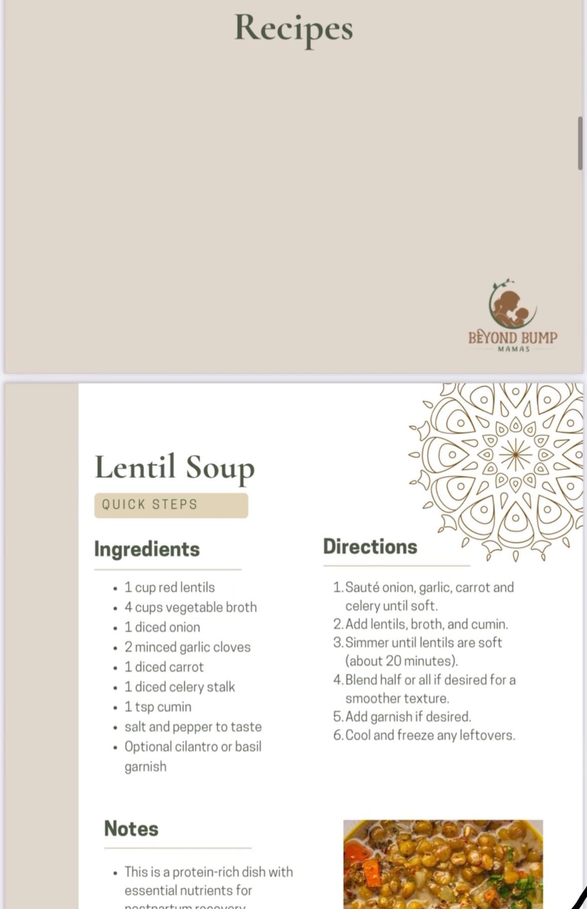 Ayurvedic Postpartum Cookbook: Meal Plans & Recipes (digital Download ...