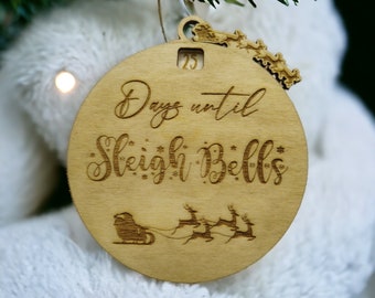 Countdown Christmas Ornament 2023 SVG PDF DXF Christmas Countdown Days ...