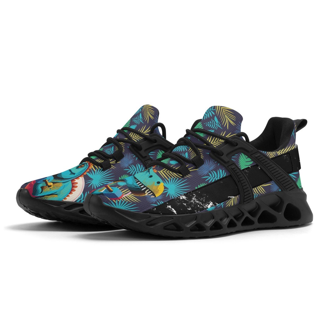 Dino-pump Mens New Elastic Sport Sneakers - Etsy