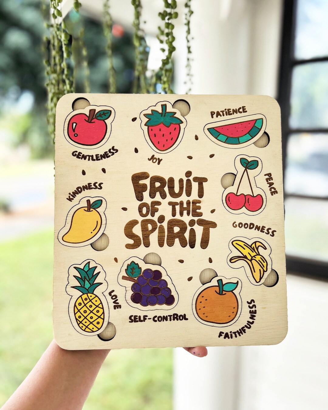 Fruit of the Spirit Puzzle for Kids Kids Ministry, Homeschool, Sunday ...
