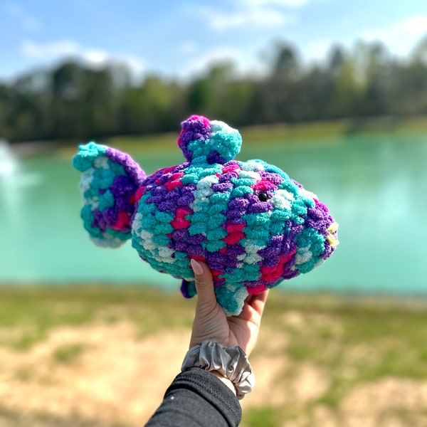 Rainbow Fish Plush - Etsy